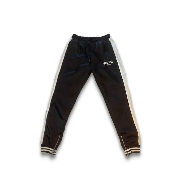Satin Varsity Pants- Black - Park Hill Clothing Company